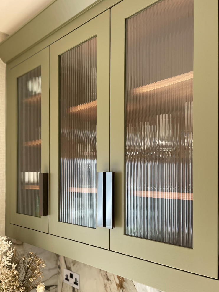 Fluted Glass lights up the kitchen by Mowlem & Co - Modern - Kitchen ...