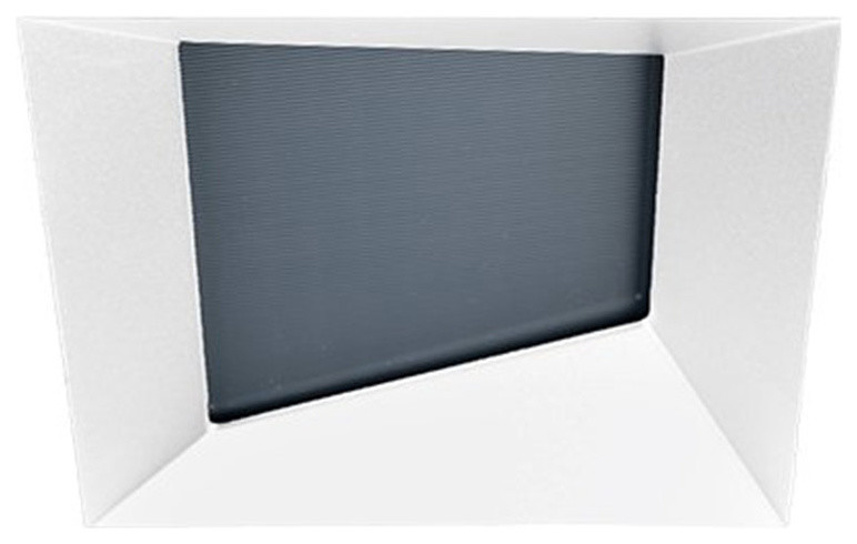 Oculux Architectural 3.5" LED Square Wall Wash Invisible Trim, White ...