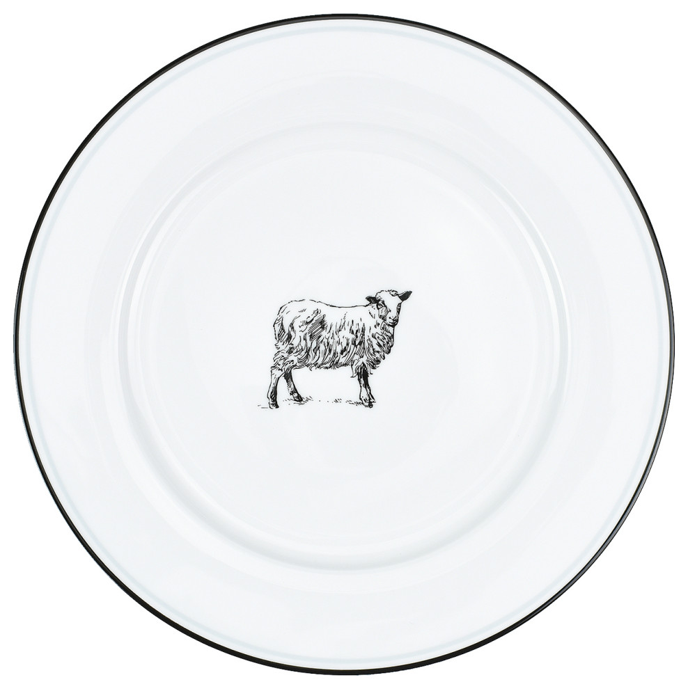 Sheep Dinner Plates set of 4,Sheep - Farmhouse - Dinner Plates - by ...