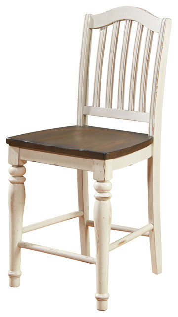 Bourbon Country Ladder Back Counter Stool - Farmhouse - Bar Stools And ...