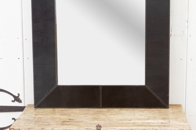 Tall Thai Embossed Leather Mirror - Transitional - Floor Mirrors - by ...