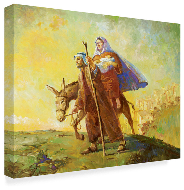 Hal Frenck 'A Flight Into Egypt' Canvas Art, 47"x35" - Traditional ...