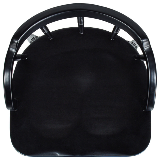 Breda 25.5" Turned Bubble Spindle Low-Back Wood Swivel Counter Stool ...