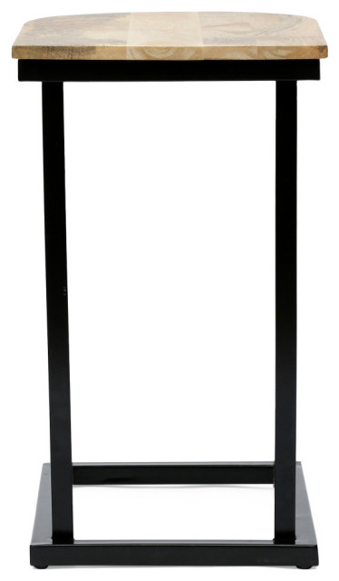 Maya Bay Mango Wood End Table - Industrial - Side Tables And End Tables ...