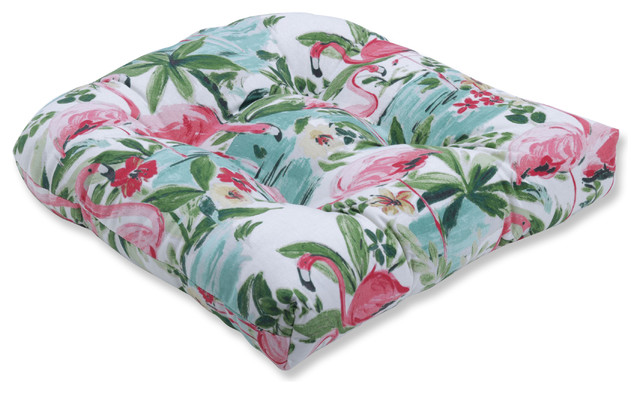 Jordan Manufacturing Outdoor Patio 1 Piece Chair Cushion Flamingo Gem ...