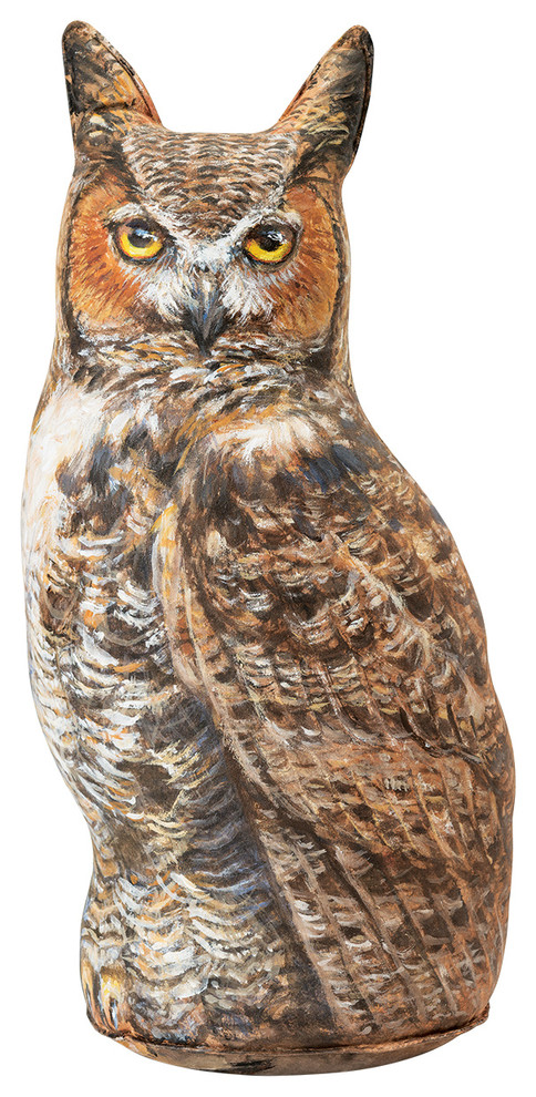 Great Horned Owl Door Stop - Rustic - Door Stops - by Fiddler's Elbow ...