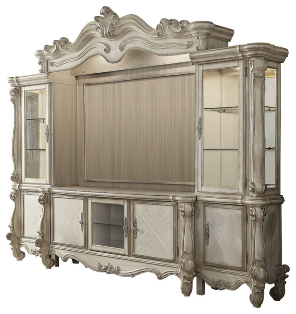 ACME Versailles Entertainment Center, Bone White - Victorian ...
