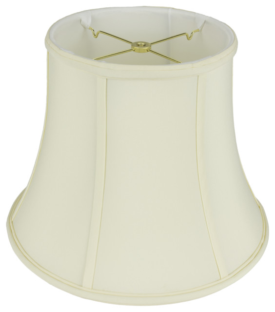 Shantung Modified Bell Soft Back, Piping, 16 - Traditional - Lamp ...