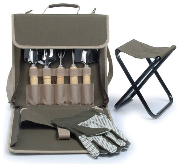 Terrace Garden Tools and Carrier - Traditional - Gardening Accessories ...