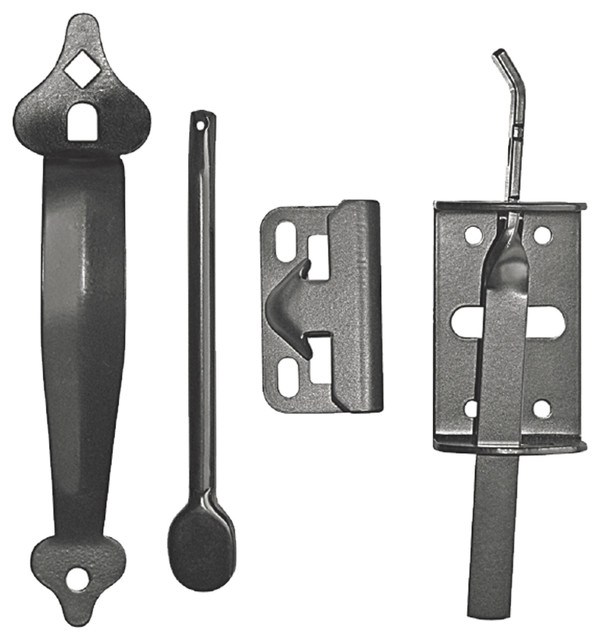 Ornamental Thumb Latch 6” (152mm) Black (TL6BLK) - Traditional - Door ...