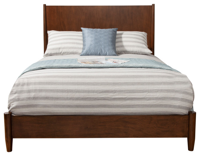 Flynn Full Platform Bed Walnut - Midcentury - Platform Beds - by ...