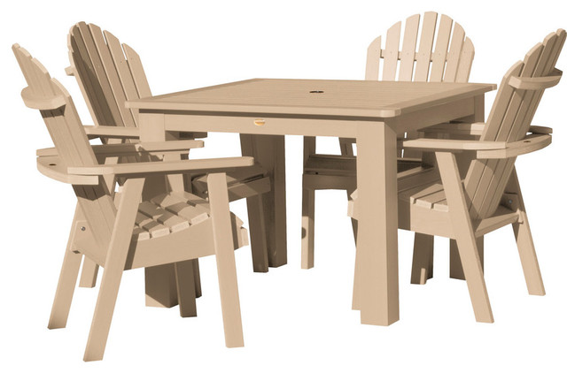 Hamilton Adirondack 5pc Square Outdoor Dining Set - AD-DNA44 ...