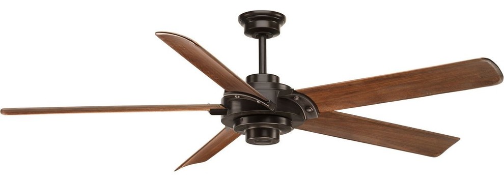Ellwood Collection 68" Carved Wood Blade - Transitional - Ceiling Fans ...