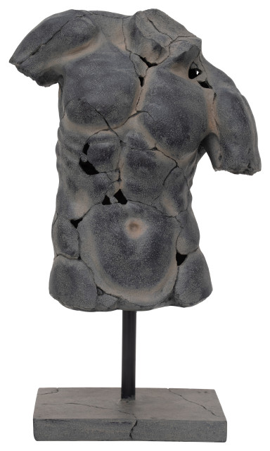 Sagebrook Home Cracked Body Sculpture - Contemporary - Decorative ...