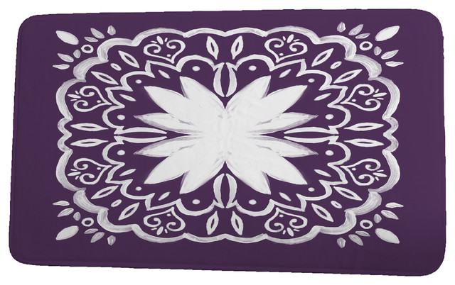 Cuban Flare Cuban Tile 1 Geometric Print Bath Mat, 21"x34 ...