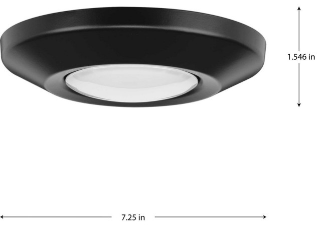 Intrinsic Collection 7" Black Flush Mount LED Adjustable Eyeball ...