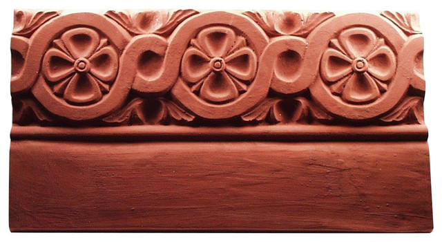 Braided Flowers Edging Stone Mold - Farmhouse - Molding And Trim - by ...