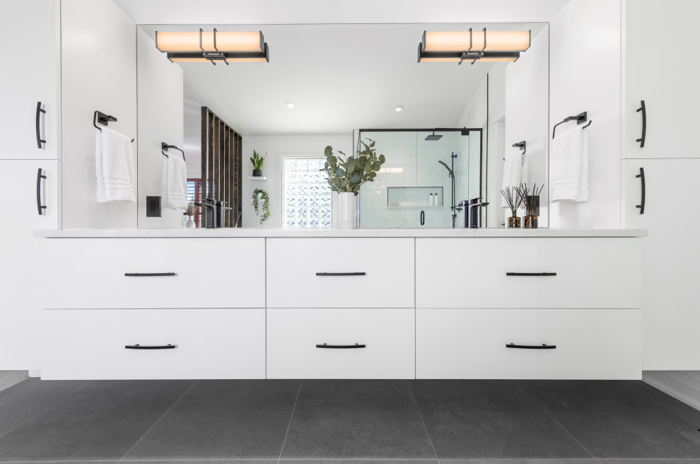 Witherspoon Project – A White & Modern Ensuite Design - Modern ...