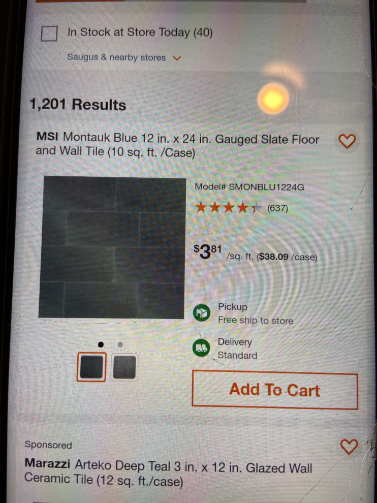 Msi montauk blue slate tile from HD