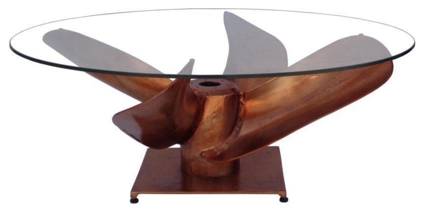 Copper Propeller Coffee Table - Contemporary - Coffee Tables - by ...