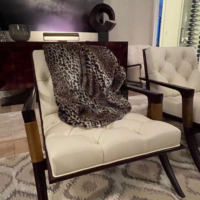 Ultra Soft Faux Fur Leopard Throw - Contemporary - Throws - by ...