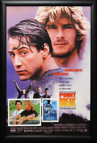 Point Break Signed Movie Poster, Custom Frame - Contemporary - Prints ...