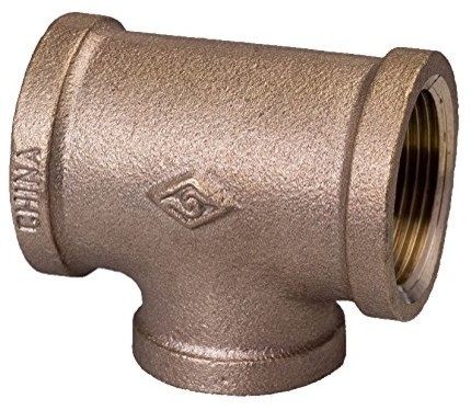 Lead Free Reducing Tee With Female Threaded Connections, 10.5"x0.5"x10 ...