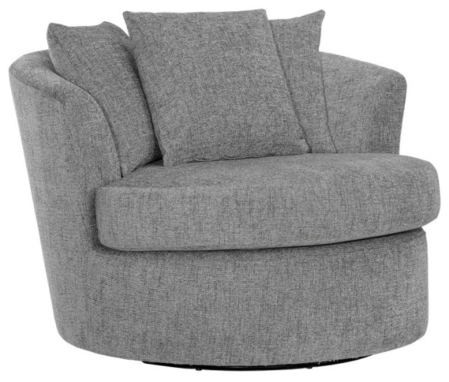Romano Swivel Lounge Chair - Galaxy Dusk - Contemporary - Indoor Chaise ...