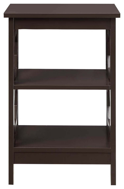 Omega End Table With Shelves - Transitional - Side Tables And End ...