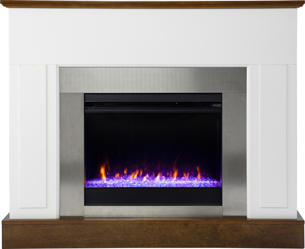 Eastrington Color Changing Electric Fireplace - Traditional - Indoor ...