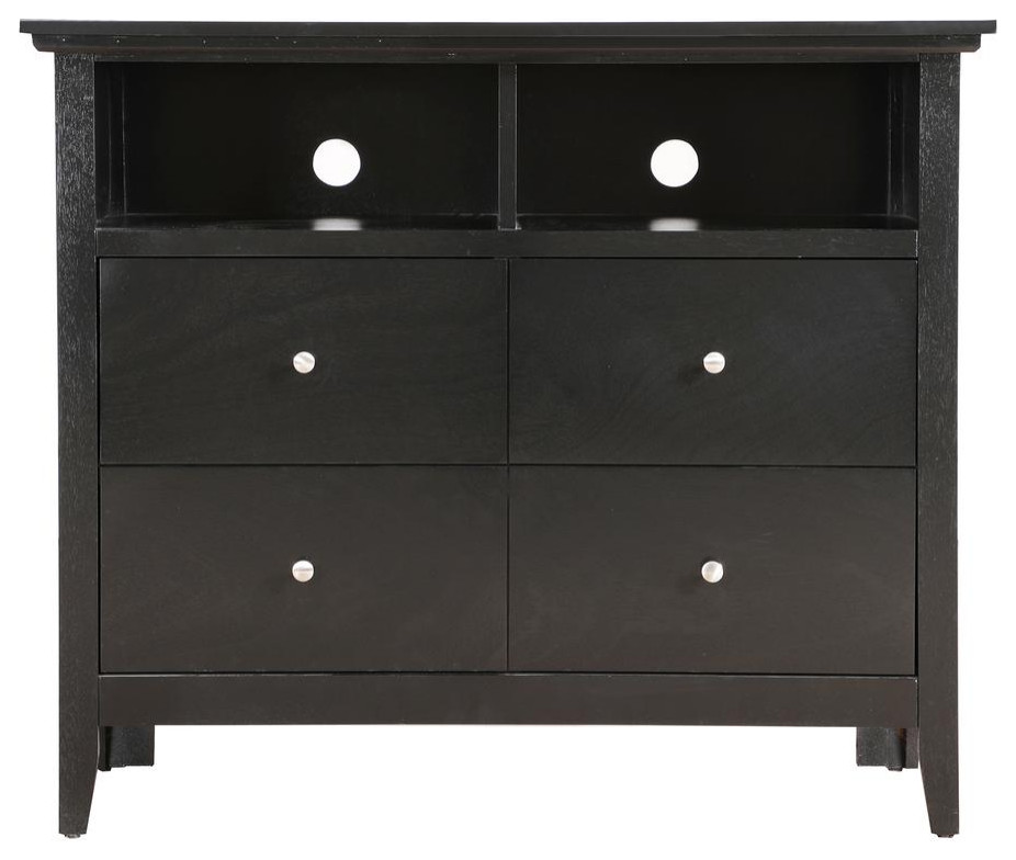 Hammond Black 4 Drawer Chest of Drawers (42 in L. X 18 in W. X 36 in H ...