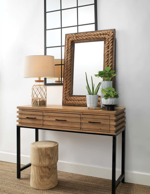 Rustic Modern Solid Wood Block Side Table Round Drum Cork Shape Natural ...