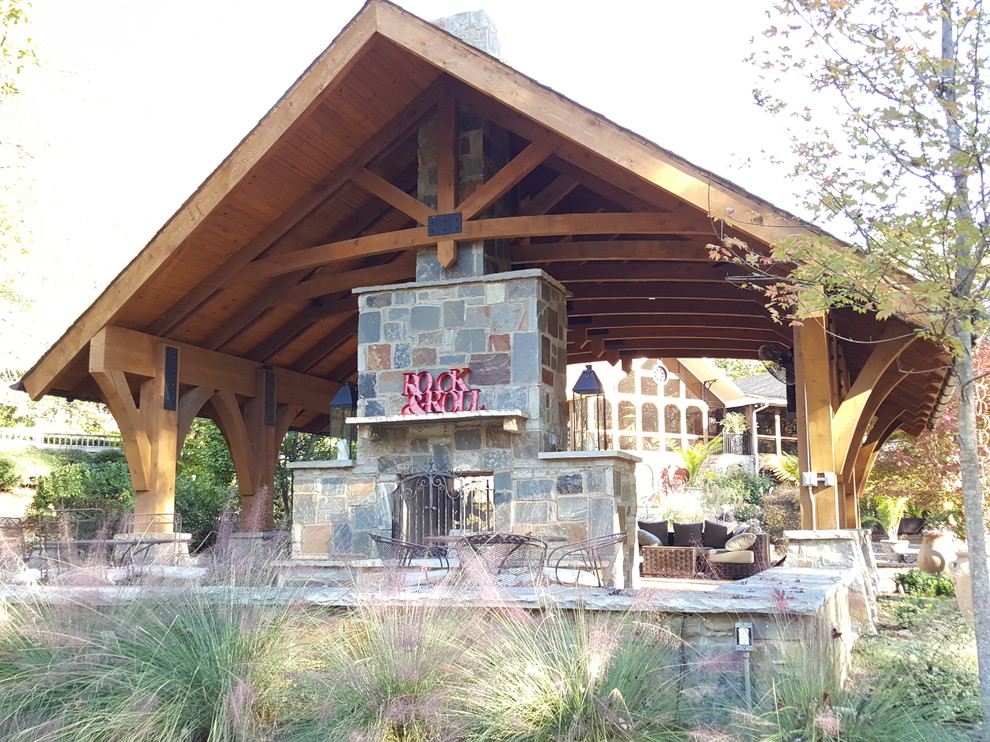 "THE BELVEDERE" - Residential Outdoor Amphitheater/Pavillion - Rustic ...