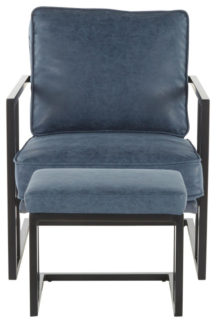 Roman Lounge Chair and Ottoman - Transitional - Armchairs And Accent ...