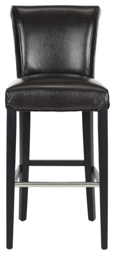 Minor Bar Stool Brown / Black Set of 2 - Transitional - Bar Stools And ...