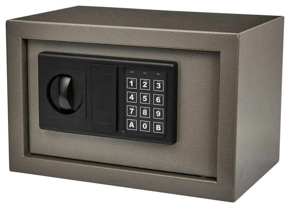 Digital Safe Box Steel Lock Box With Keypad Protects Money, Jewelry ...