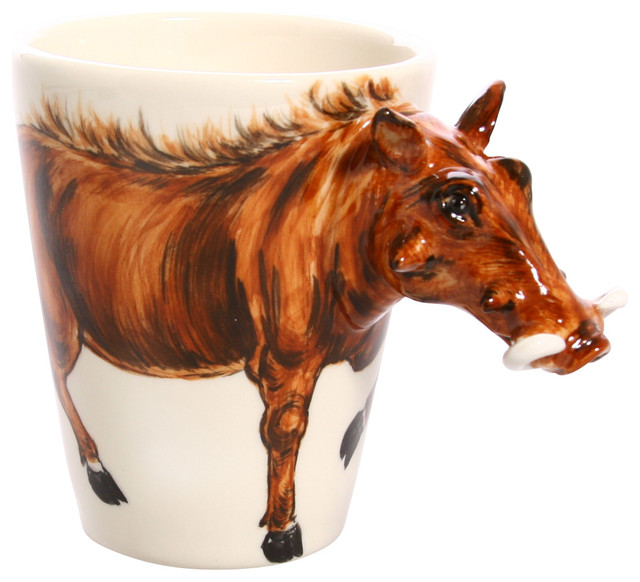 Wild Boar 3D Ceramic Mug - Eclectic - Mugs - by Blue Witch Ceramics Inc ...
