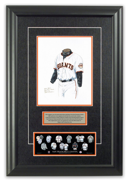 Original Art of the MLB 2002 San Francisco Giants Uniform - Traditional ...