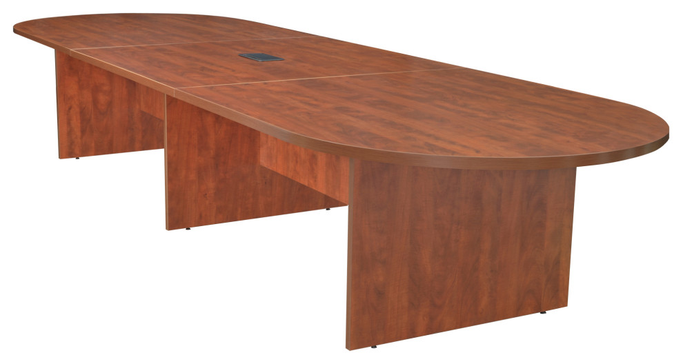 Regency Legacy 12 ft. Racetrack Laminate Conference Table with Charging ...