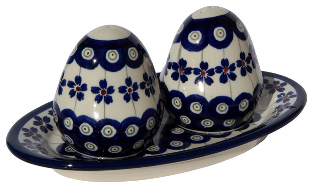 Polish Pottery Salt and Pepper Shakers, Pattern Number: 166a ...