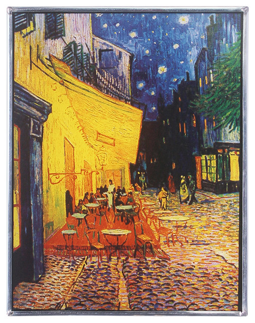 Van Goghs Cafe Terrace At Night - Contemporary - Stained Glass Panels ...
