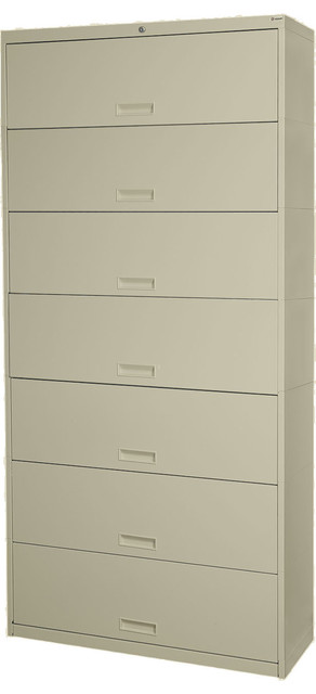 Stak-N-Lok 100 Series 7H Open Shelf, Receding Doors, 30", Letter Depth ...