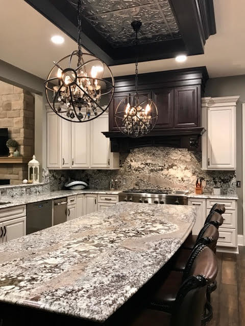 Lennon Granite with Full Height Backsplash Transitional Kitchen Other by Choice Granite and Marble Houzz UK
