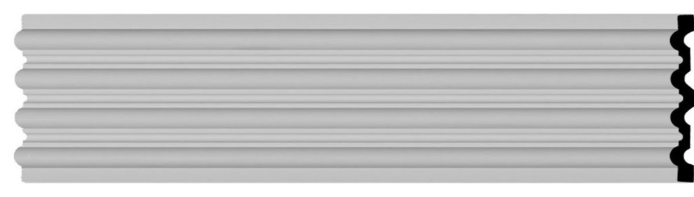 Fluted Casing, 7 7/8"W x 94 1/2"H x 1 1/8"D - Traditional - Molding And ...