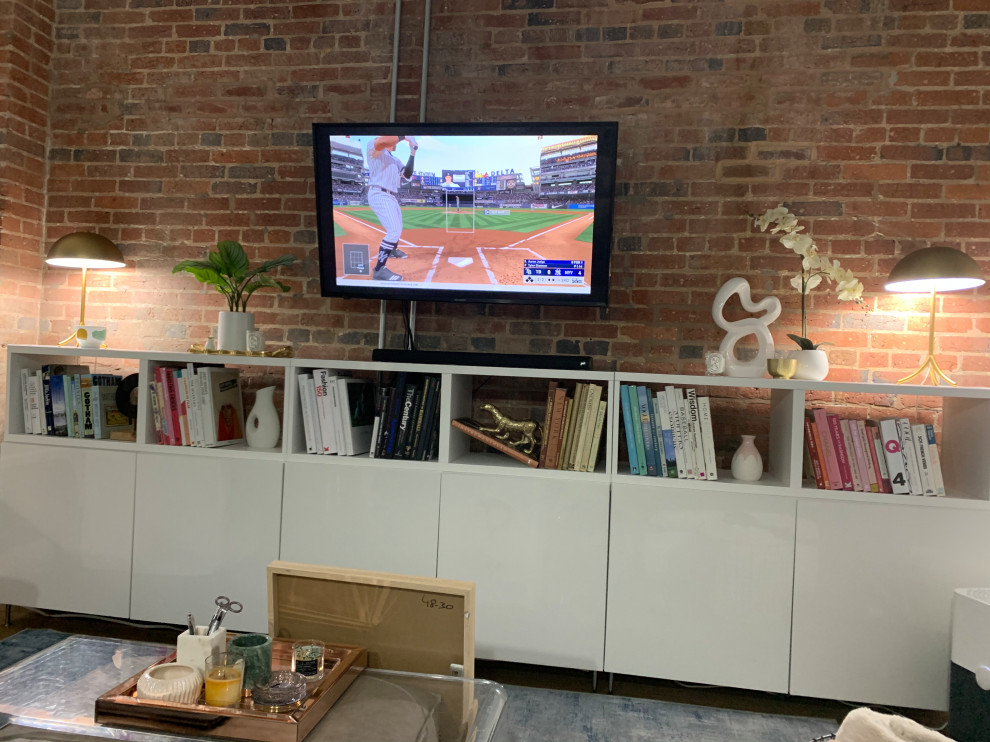 How do I style under a wall mounted TV and in deep window sills ...