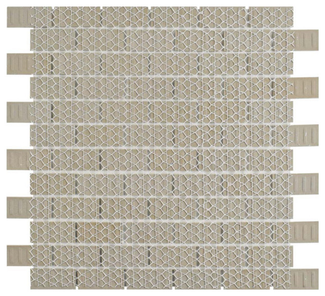 Hudson Subway Porcelain Mosaic Floor Tile, Sample - Traditional ...