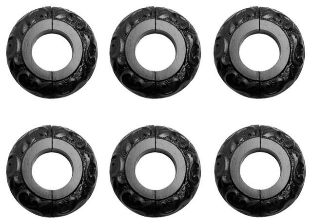 Radiator Flange Black Aluminum Escutcheon Ring Plate 1 1/4'' ID Pack of ...