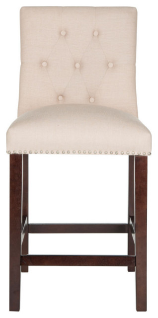 Jerico Counter Stool, Set of 2, Beige - Transitional - Bar Stools And ...