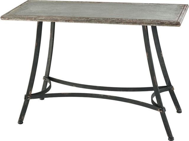 Pomeroy Rockwell Table, Galvanized - Industrial - Console Tables - by ...