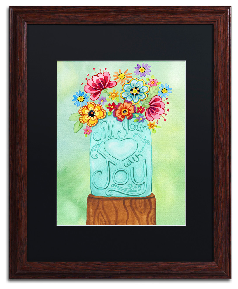 Jennifer Nilsson 'Fill Your Heart Jar' Art, 20"x16" - Contemporary ...